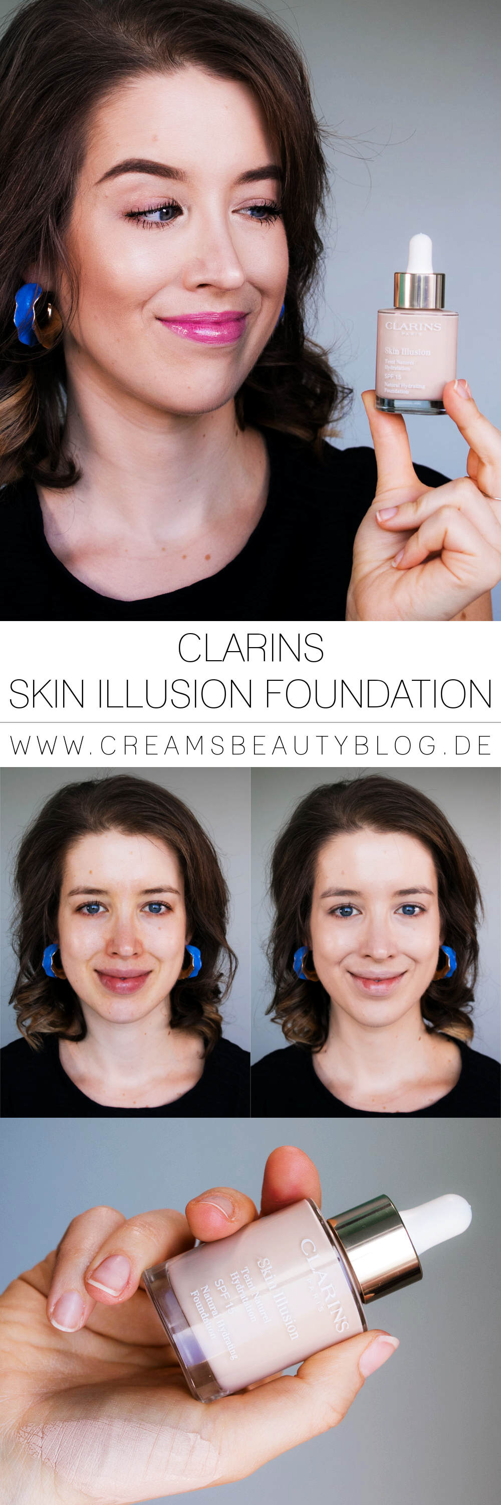 CLARINS Skin Illusion Serum Foundation - Make Up wie Haut? - Carina ...